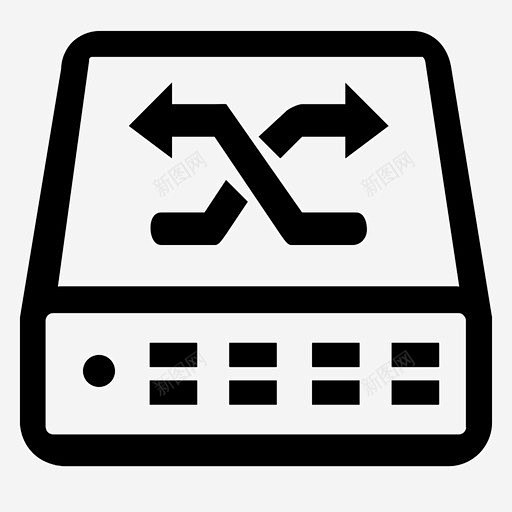 图标核心交换机 平面电商 创意素材