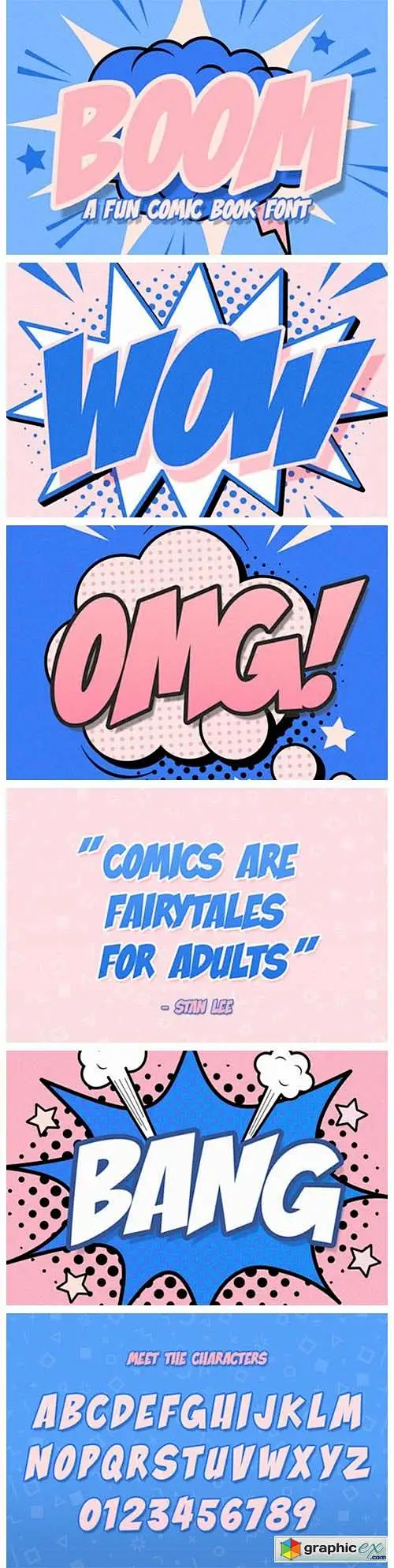 Boom Comic Font -花瓣网