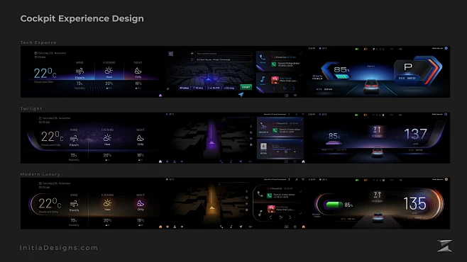 HMI Design Cockpit Design uiuxdesign infotainment Designs Instrument ...