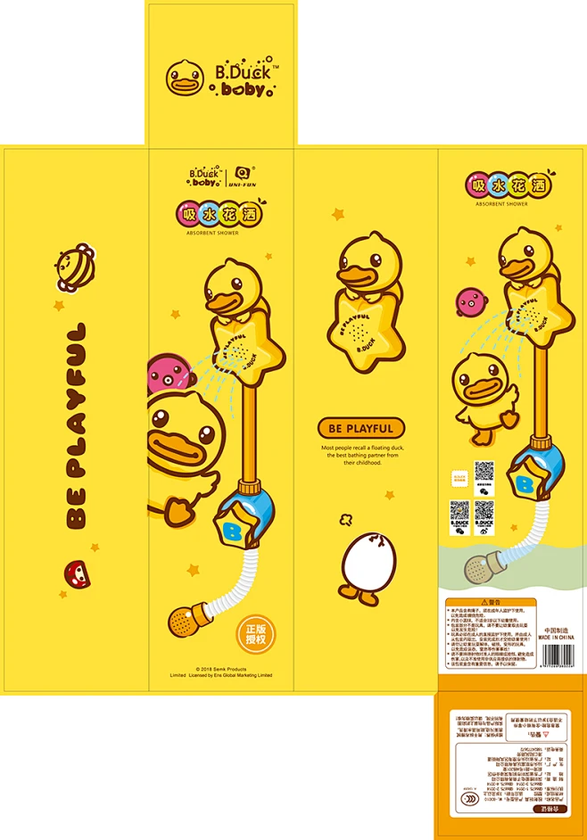 母婴 沐浴玩具 B Duck Baby 吸水花洒-花瓣网