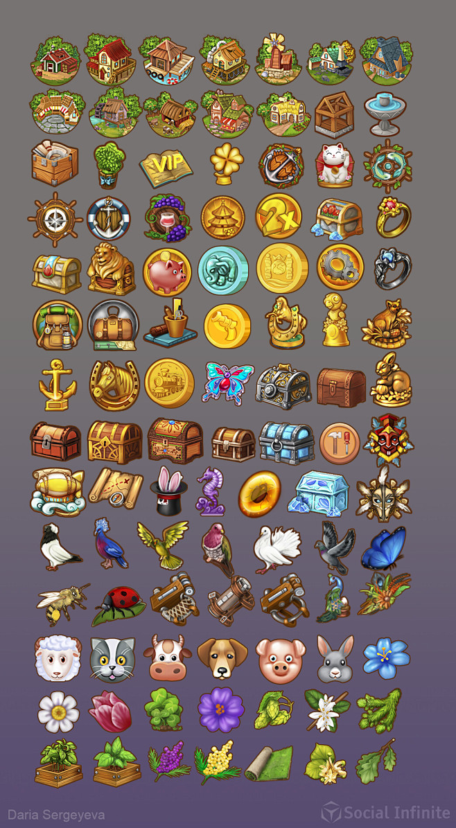 Game objects icons part №1