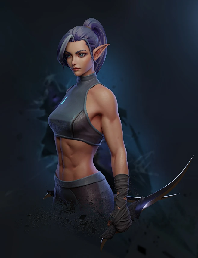 Elf Assassin-花瓣网