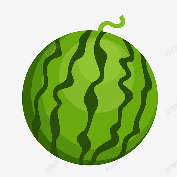 卡通手绘夏日解暑西瓜图矢量图 设计图片 免费下载 页面网页 平面电商 创意素材-花瓣网