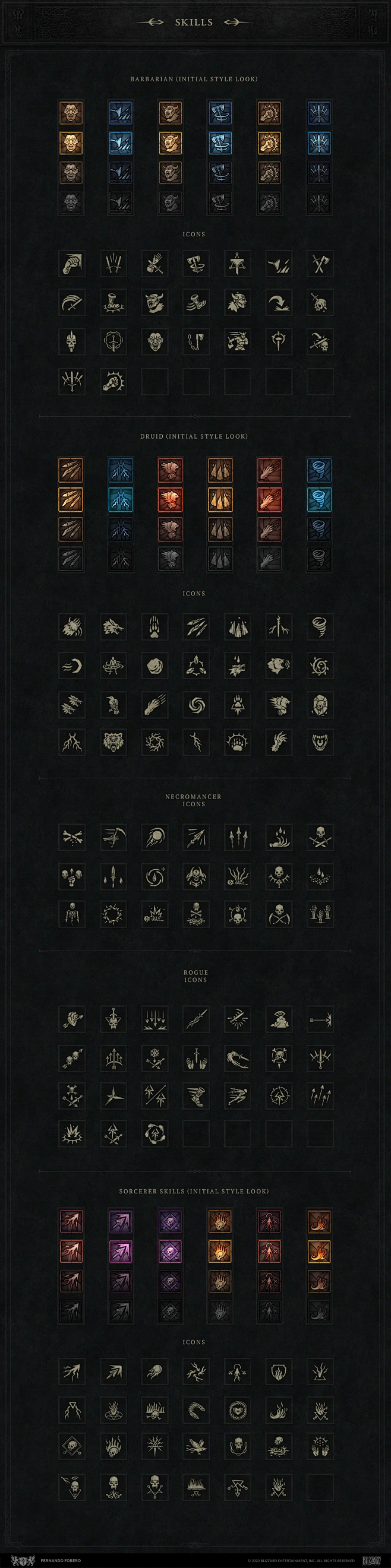 uı video game diablo Diablo IV fernando forero ui art Blizzard Digital ...