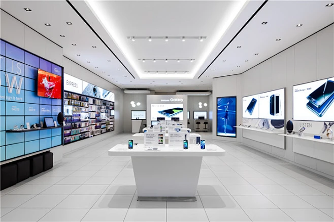 #047 Samsung Experience Store Interior Design - Custom Mobile Cell ...
