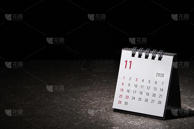 2020年11月日历素材-花瓣网
