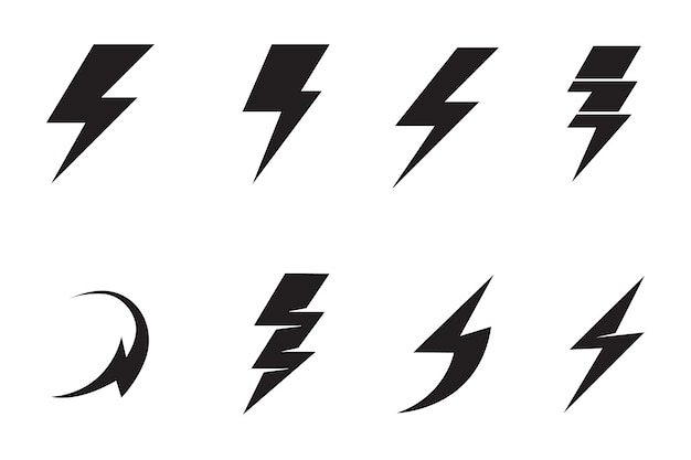 Thunderbolt logo and symbol vector