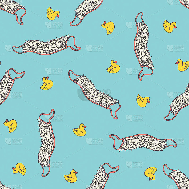 Bath Long Belt and Rubber Ducks