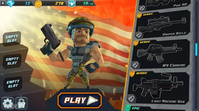 卡通Q版射击FPS游戏高精度武器和男主角高模-成套模型集合-微元素 - Element3ds.com!-花瓣网