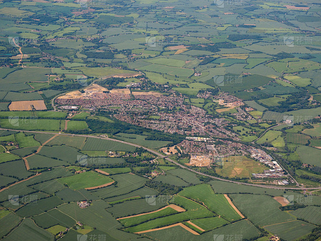 Dunmow鸟瞰图，英国