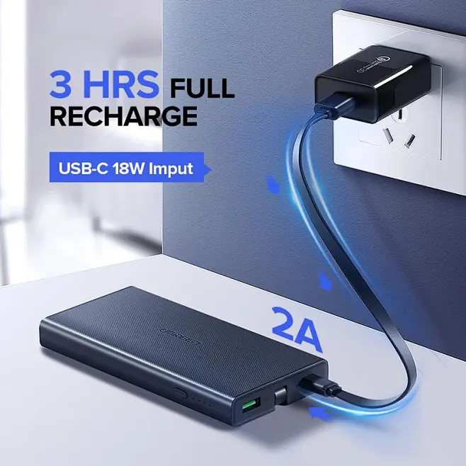 Ugreen 10000mAh Power Bank 18W Quick Charge 3.0 Powerbank External ...