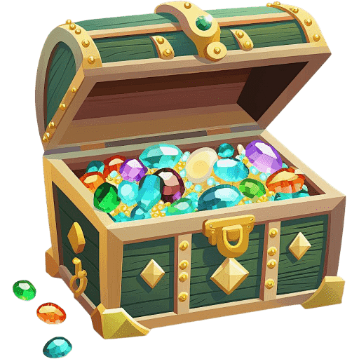 Green-Flat-Treasure-Chest icon