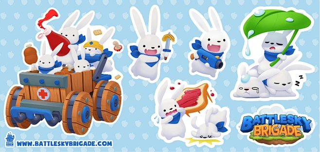 Brigade Sticker Set 01-花瓣网