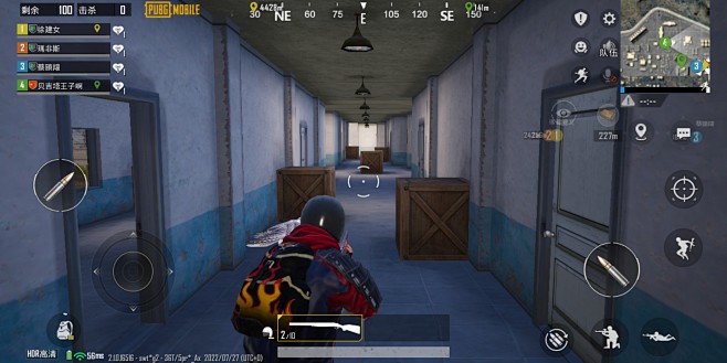 战斗界面【绝地求生国际版 PUBG：MOBILE】——更多精彩，关注主页！