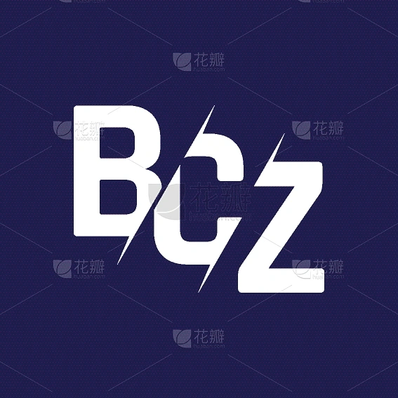 monogram letters initial logo design bcz图片_logo图片素材-花瓣网