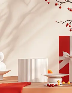 liang9269_New_Year_product_KV_background_minimalist_style_soft ...