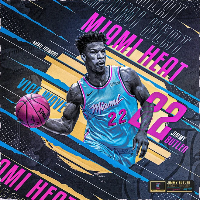Jimmy Butler #22 | Miami HEAT | Vice Wave : Miami Vice themed poster ...