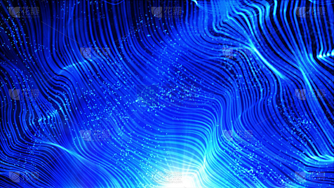 Digital line blue color wave abstract background