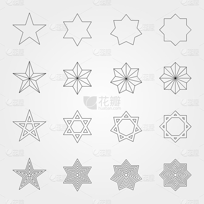 Set of star shapes