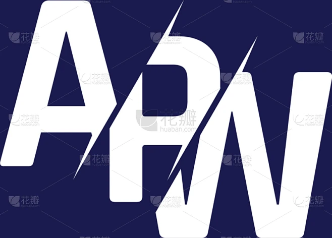 monogram letters initial logo design apw素材-花瓣网