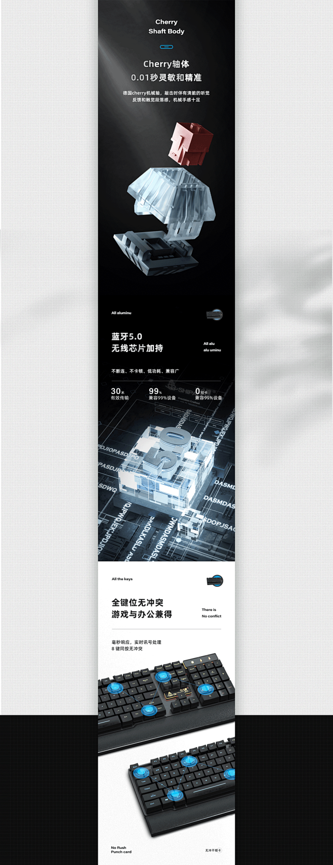 SHIPADOO机械键盘-建模-详情详情页设计