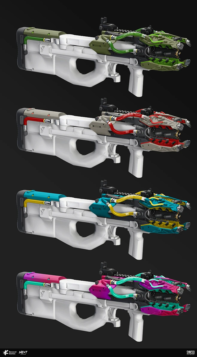 P90-Gun Tech 02-花瓣网