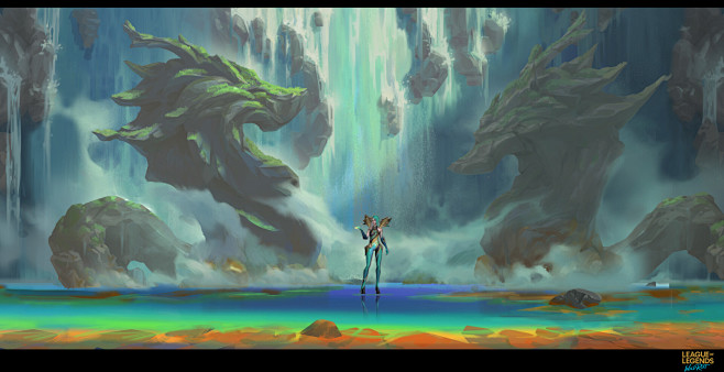 WILD RIFT - Background painting-花瓣网
