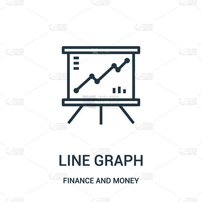 line graph icon vector from finance and money coll素材-花瓣网