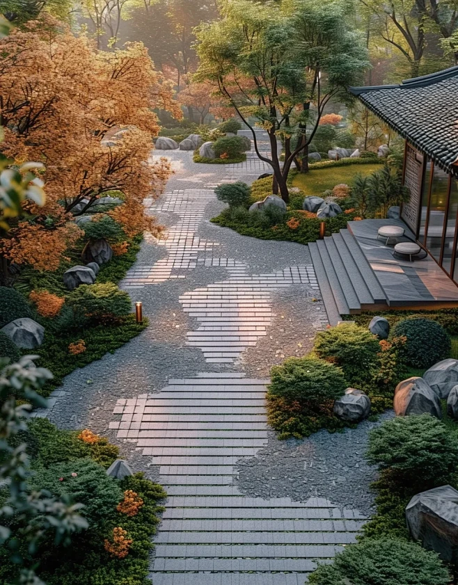 铺装的禅意表达 - 小红书-花瓣网