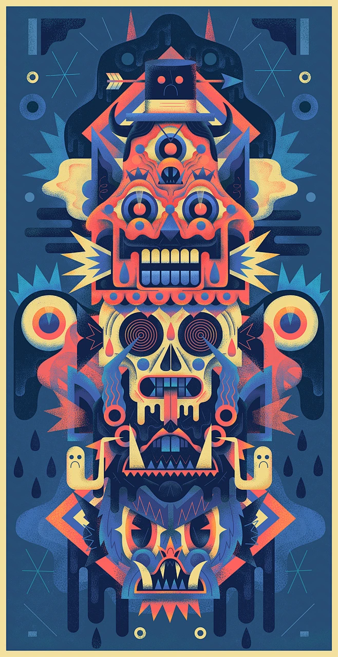 ILLUSTRATION Graphic Designer visual identity gig poster Character ...