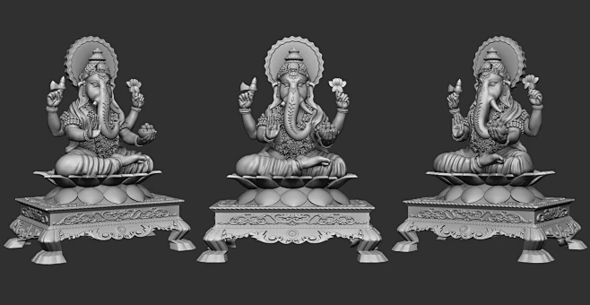 Lord Ganesh- 3D Model, vishnu sharma : This is a 3D model of Lord ...