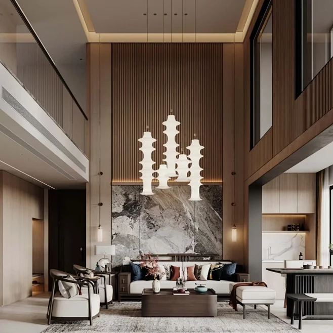 挑空别墅设计 - 小红书-花瓣网