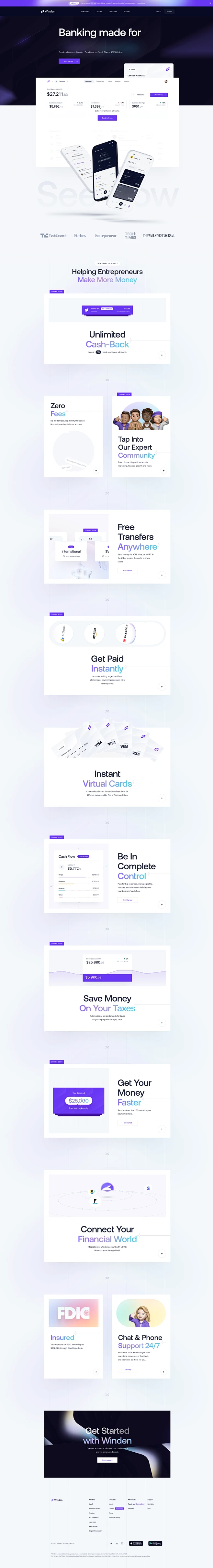 Winden: Business Banking for Entrepreneurs-花瓣网