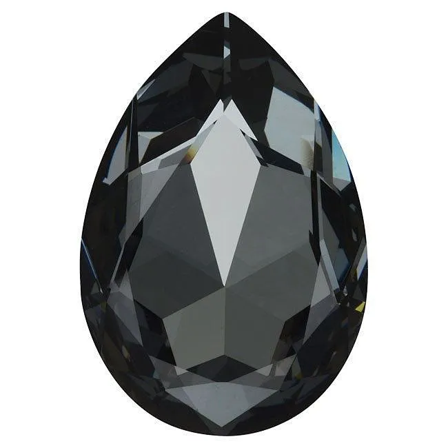 Pear Fancy Stone 4327 Swarovski® Crystal Silver night (sini) 30x20mm ...
