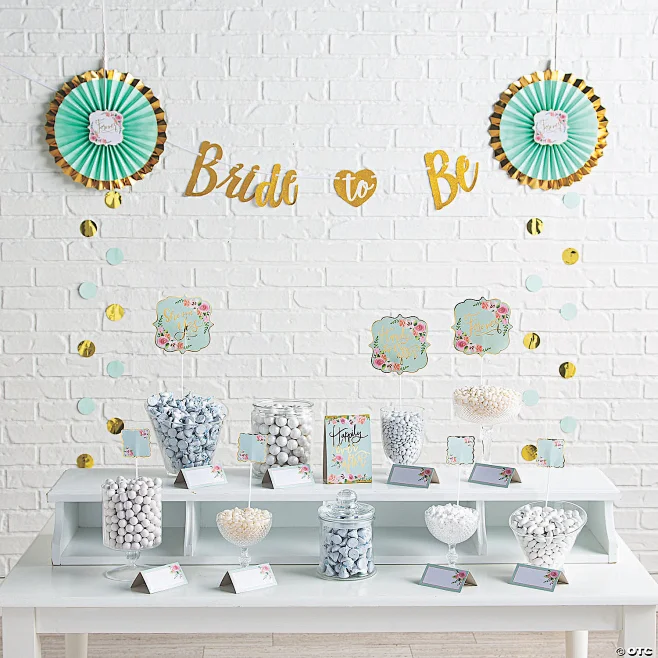 Mint to Be Buffet Table Decorating Kit | Oriental Trading : Planning a ...