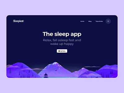 Sleepiest Website animation landing page sleep smooth scroll css ...