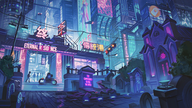 neon city