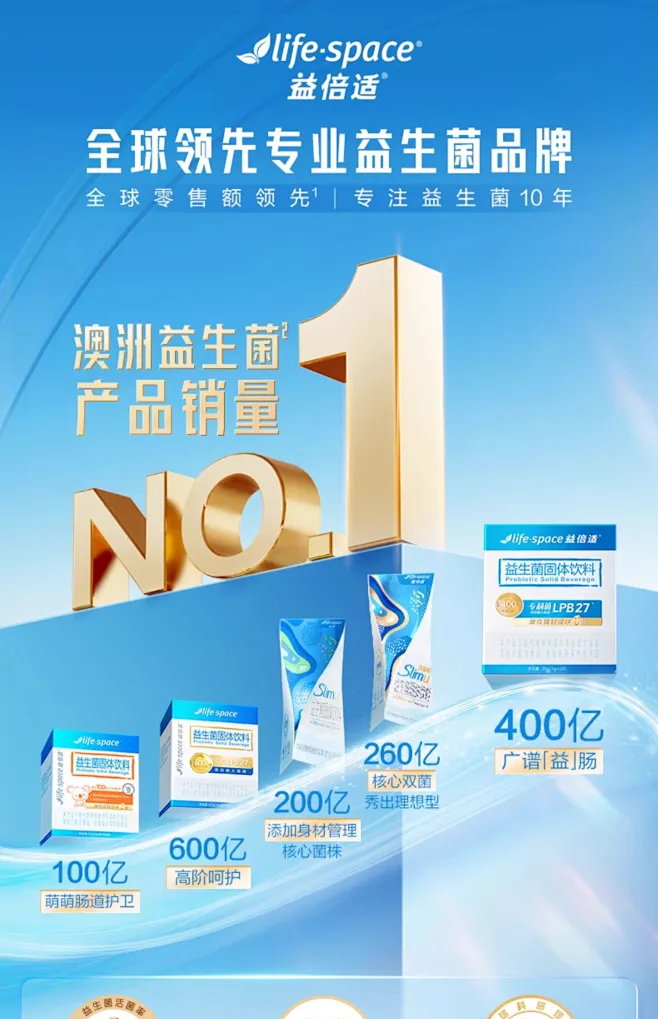 【400亿新升级】益倍适lifespace小蓝条益生菌大人调理肠胃微生态-tmall.com天猫-花瓣网