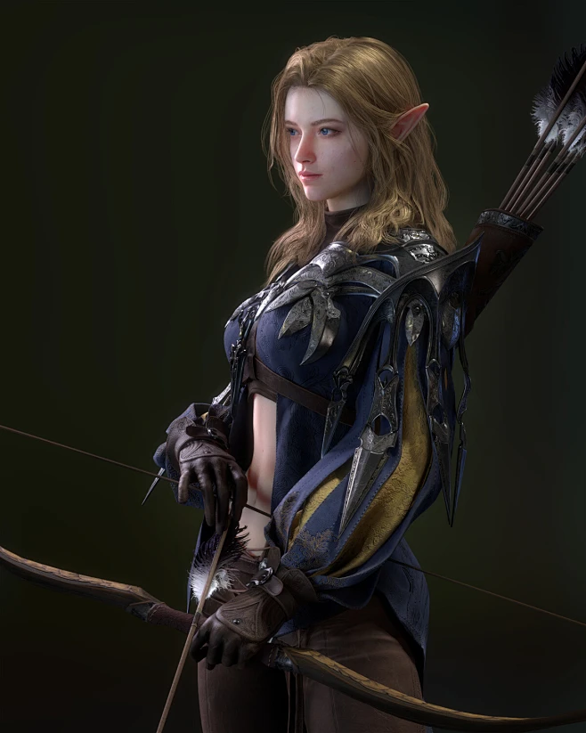 Elf Archer-花瓣网