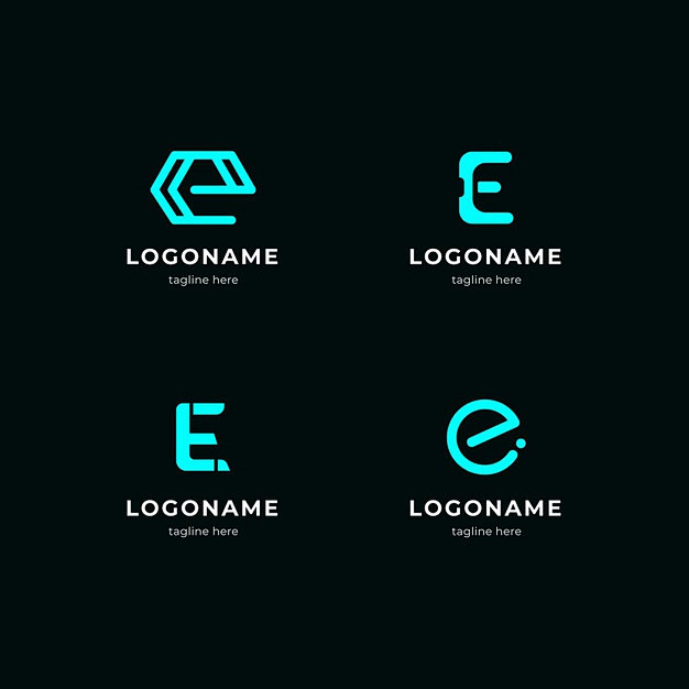 字母E，logo标志矢量图素材