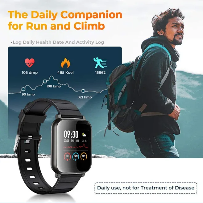 Montre Connectée Femmes Homme WOEOA Smartwatch,Trackers d'Activité ...