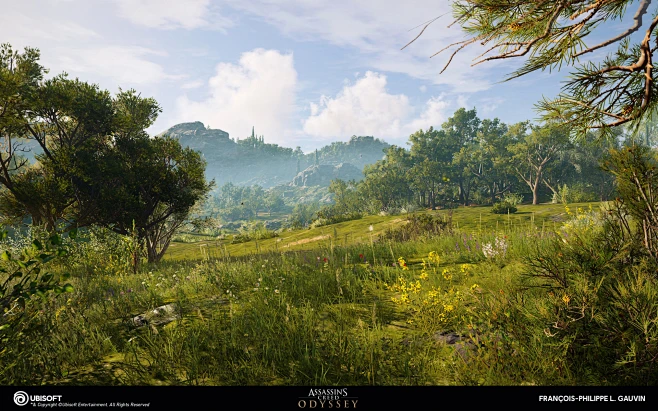 Assassin's Creed Odyssey - Spring Biome, François-Philippe L. Gauvin ...