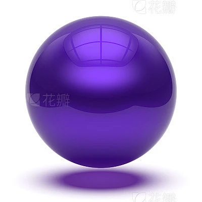Purple sphere round button basic ball circle geometric shape bluePurple ...