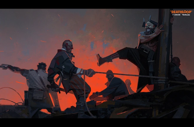 Deathloop painting, Sergey Kolesov : A painting for the world of ...