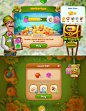 cartoon gardenscapes playrix UI user interface-花瓣网