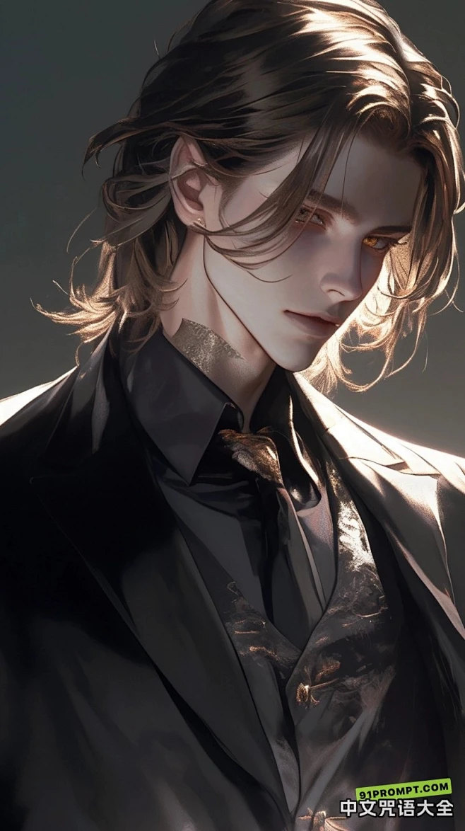 20岁的年轻男性，英俊，镀金时，男性主角的新的具有具体的外表。 暗淡的白色的光倾斜下来。 他的脸部轮廓是清楚确切的白光和阴影，一半隐藏在黑暗的 ...