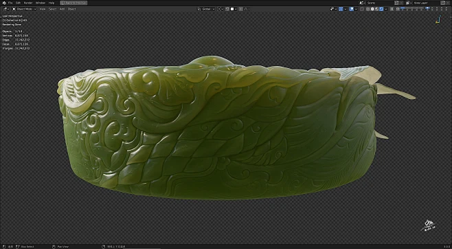 CyclesX Jade material-花瓣网