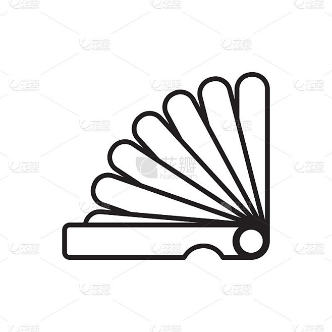 Feeler Gauge icon outline vector. isolated on whit