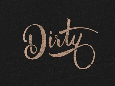 Dirty edm dirty lettering texture logotype pentel color brush illustra ...