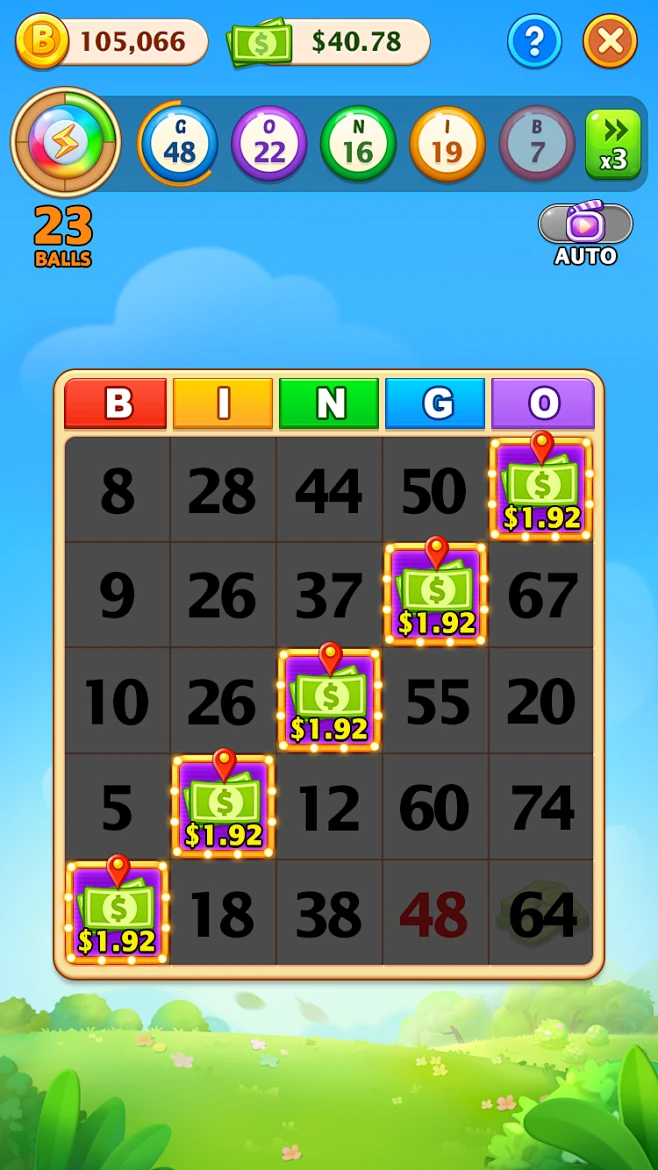 Bingo Game UI UI/UX-花瓣网